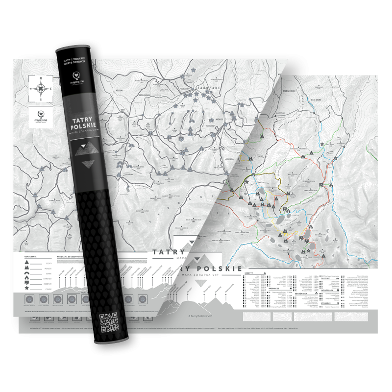 Tatry Mapa Zdrapka VIP