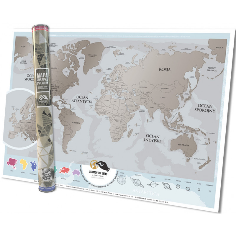 Mapa Zdrapka Premium